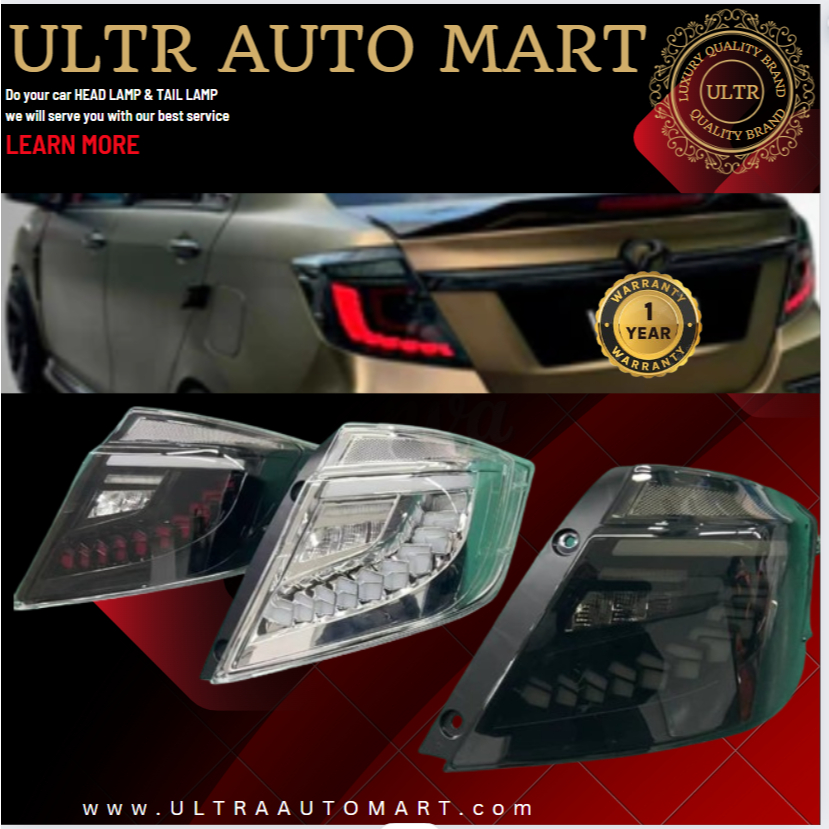 NEW MODEL V6 DRAGON SCALE DESIGN PERODUA BEZZA TAIL LAMP LIGHT BAR ...