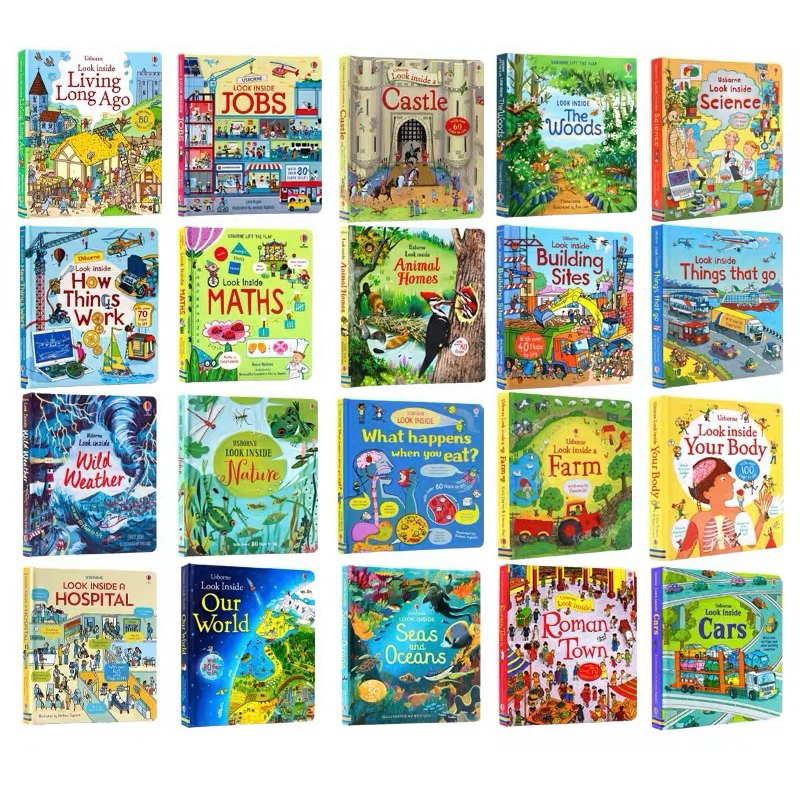 look inside series Children's flip book Board Books | Shopee Philippines