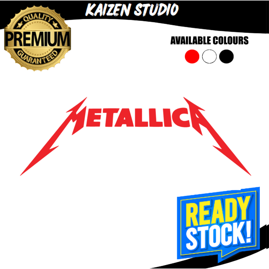 KAIZEN STUDIO Metallica Sticker Vinyl Black metal Artist Band Group ...
