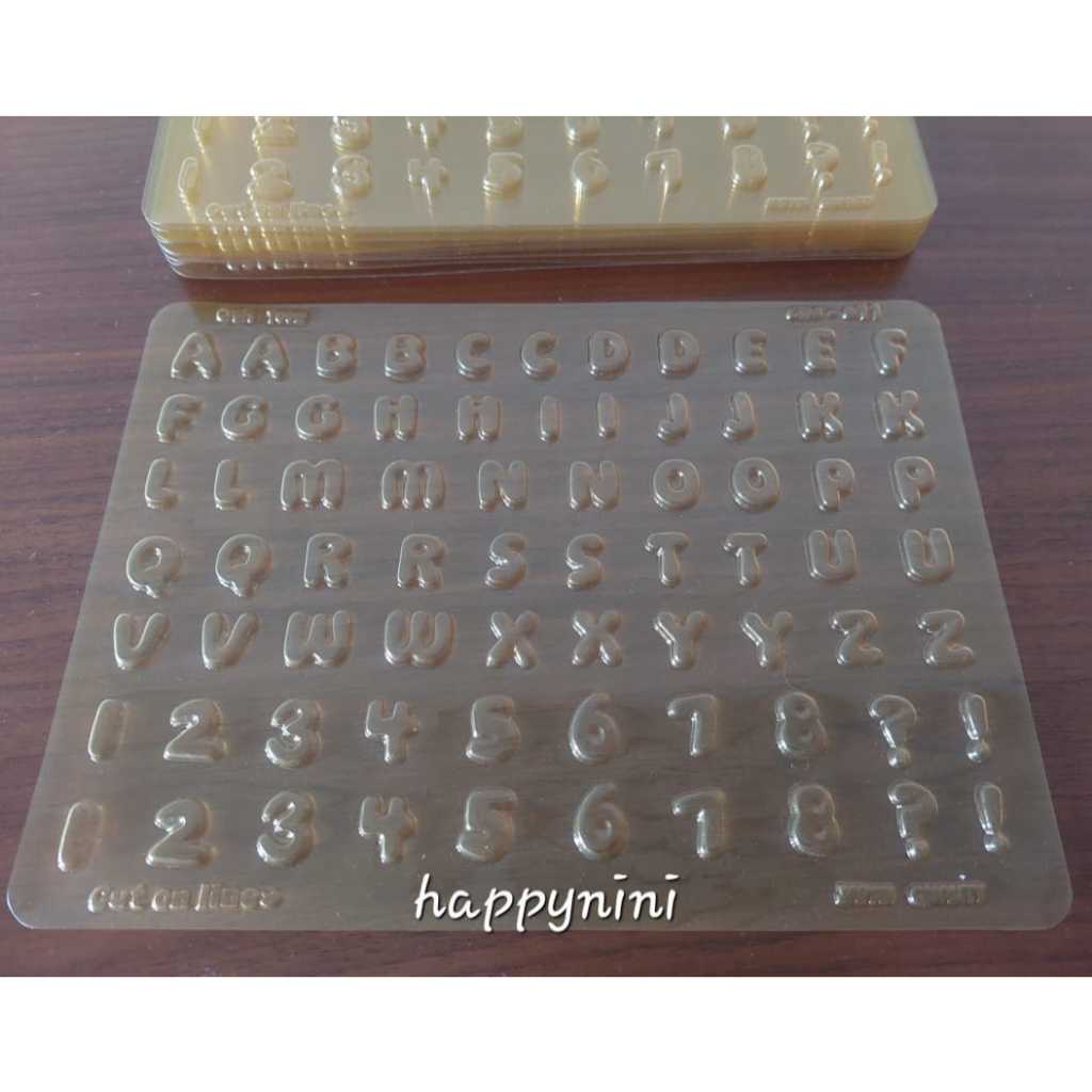 Mini Alphabets Chocolate mold acuan coklat huruf kecil acuan huruf ...