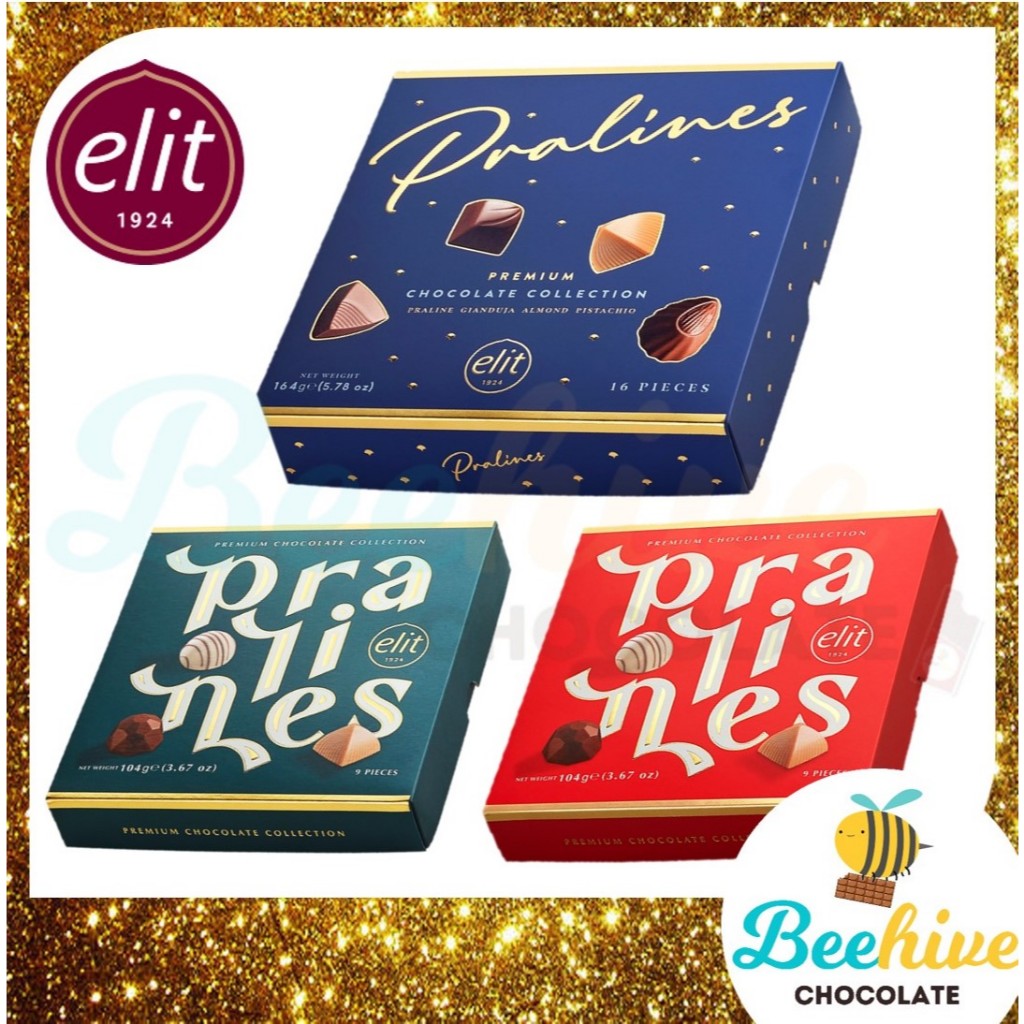 Elit Premium Praline Assorted Chocolate Box 104g - 164g | Shopee ...