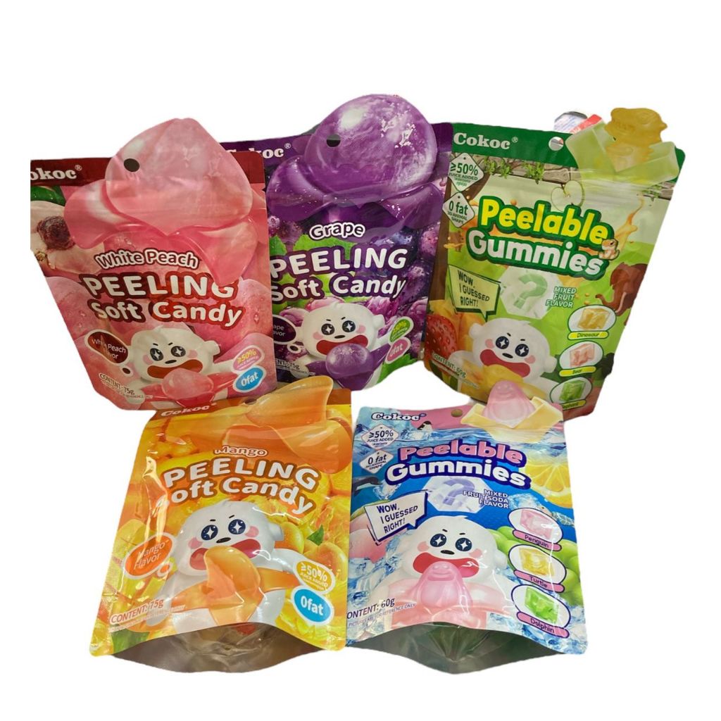 Cokoc Peelable Gummies And Peeling Soft Candy 60g (HALAL) | Shopee ...