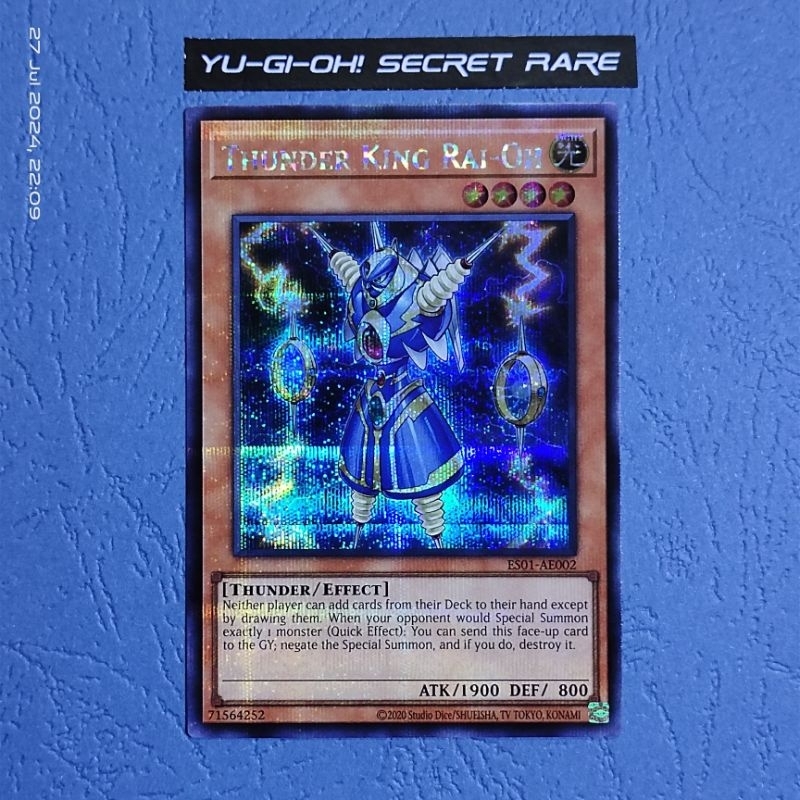 ES01-AE002 Thunder King Rai-Oh (SER) | Shopee Philippines