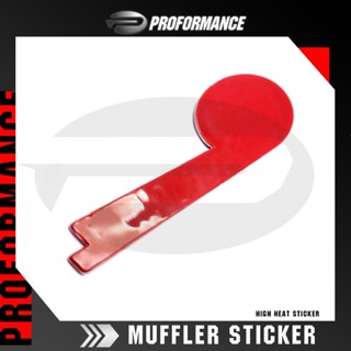 Accessories Proformance Exhaust Pipe Sticker 3D Aluminium Muffler ...