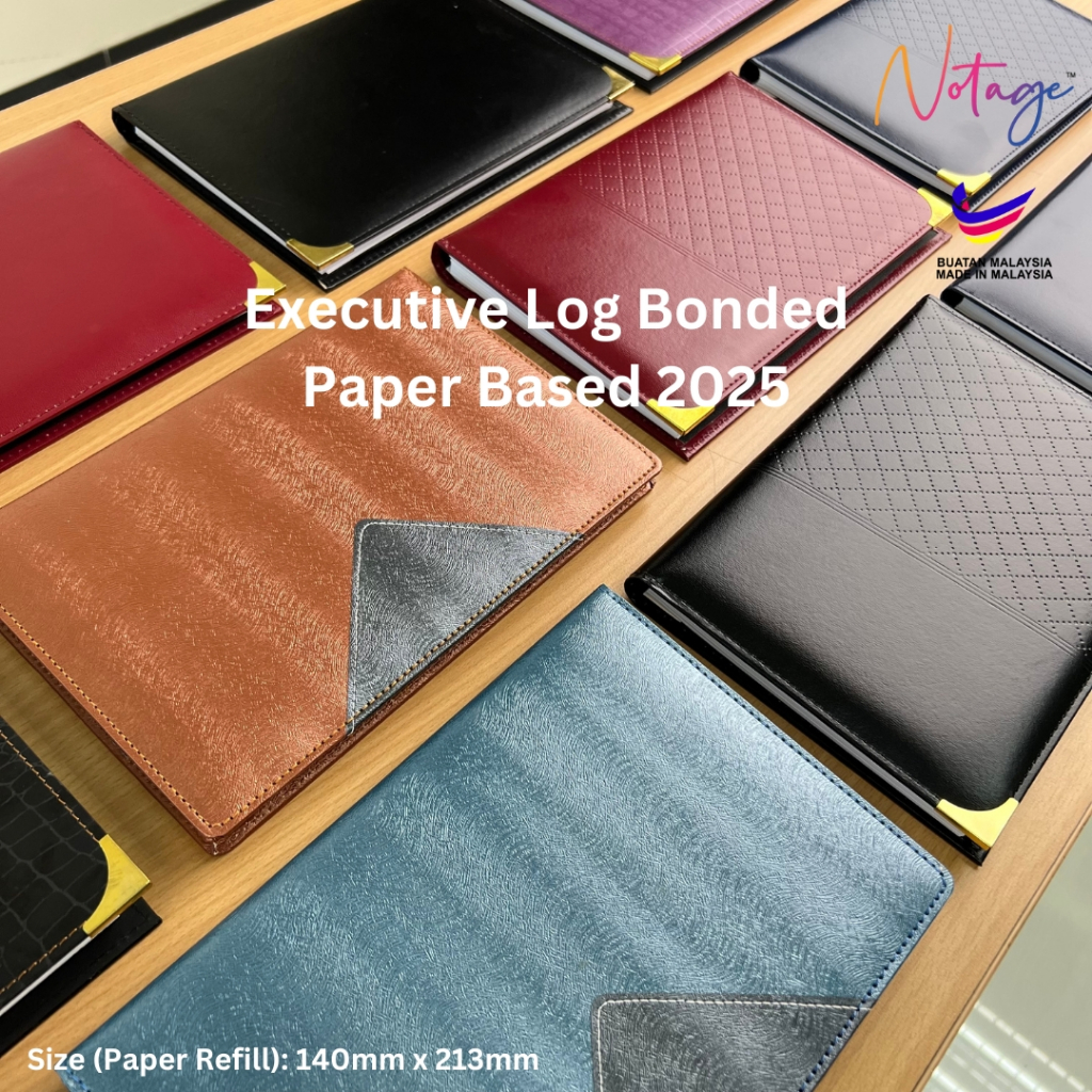 Executive Log 2025 Planner Diary Notebook Journal Personal Writing ...