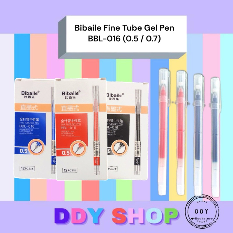 Bibaile Fine Tube Gel Pen (BBL016 -12pcs per box) | Shopee Philippines