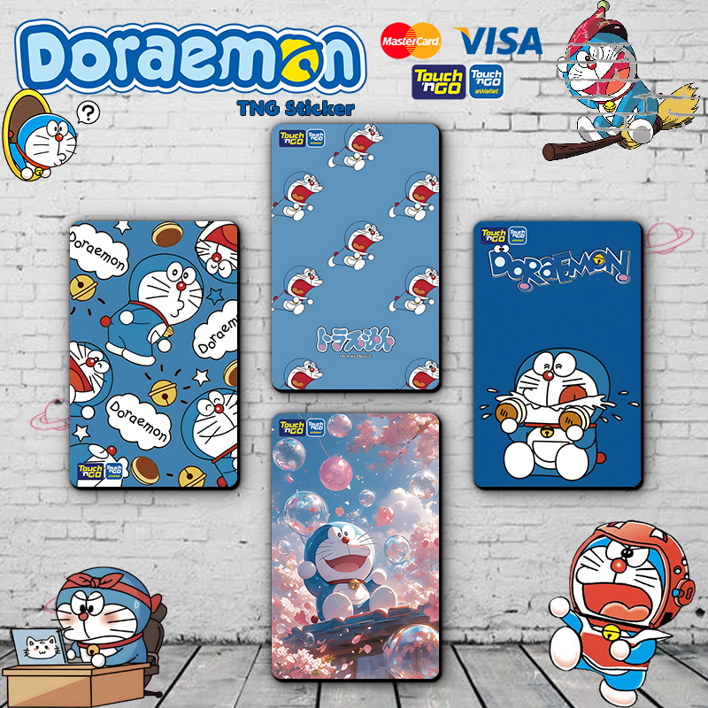 Doraemen TNG Sticker - Tng Touch N Go/Bank Card Sticker Cover ...