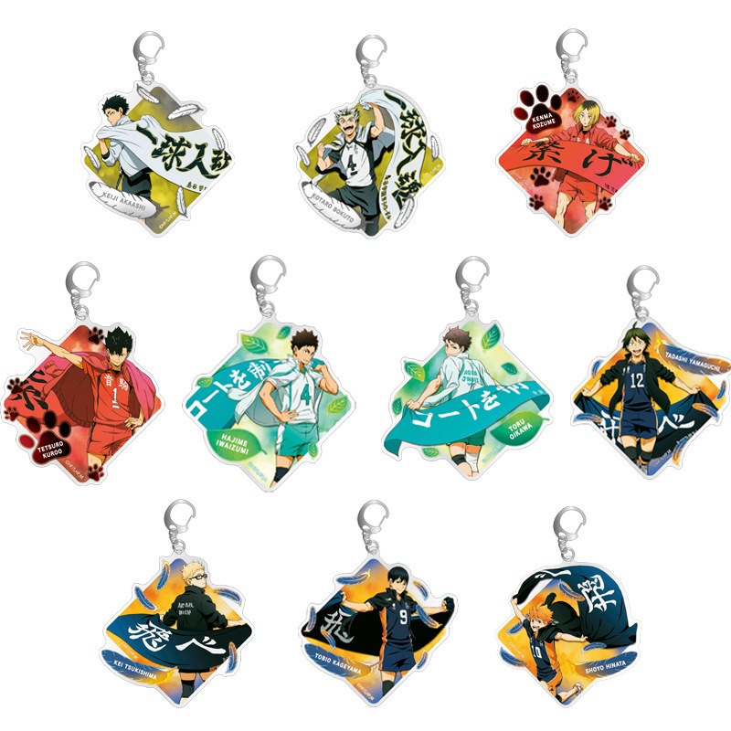 Haikyuu Keychain Anime Acrylic Keychains Souvenirs Hinata Shoyo ...