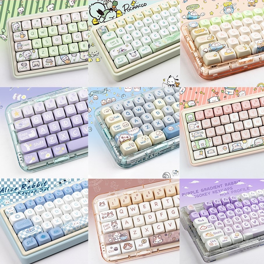 MOA Keycaps PBT Mechanical Keyboard Dye Sublimation MOA Keycap Round ...