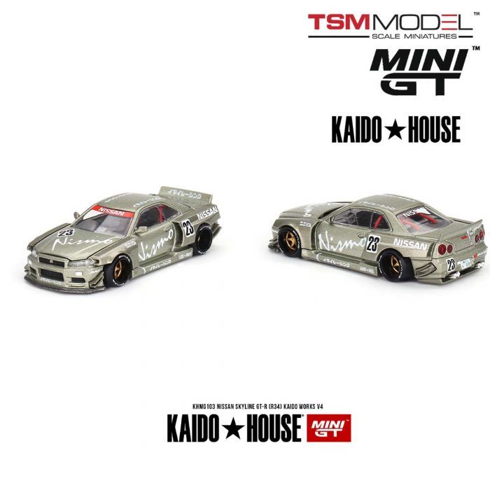 Kaido House x Mini GT 1/64 Nissan Skyline GT-R (R34) Kaido Works V4 ...