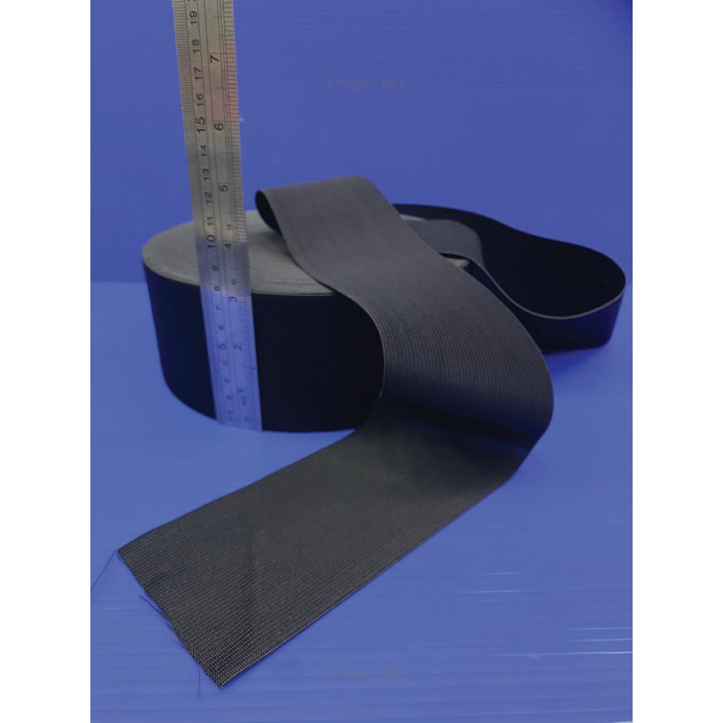 Getah Lembut Hitam / Elastic Soft Black 3x3 (1 meter) | Shopee Philippines