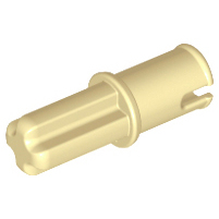Lego Technic Parts - Tan Connector Axle 3L with Pin without Friction ...