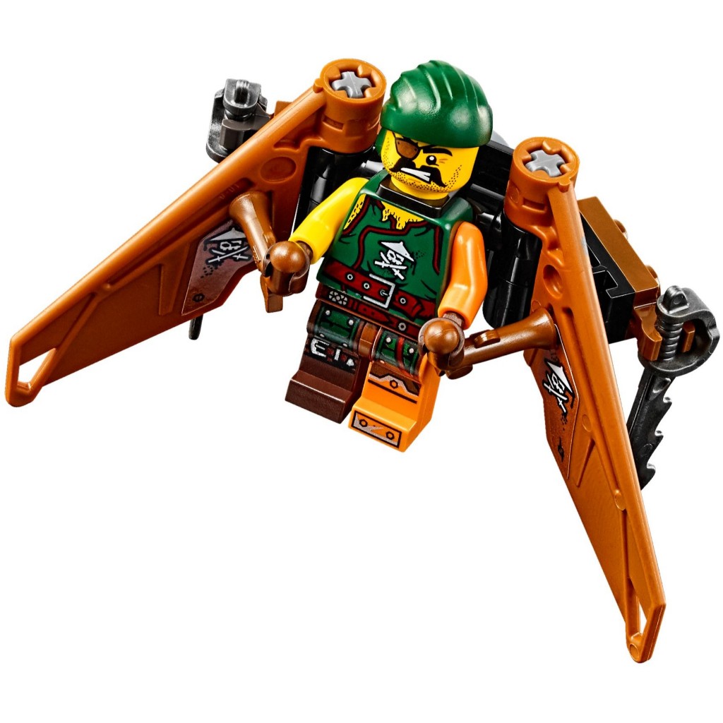 Lego NJO203 Ninjago 70604 Skybound Sqiffy Minifigure with Pirate Flyer ...