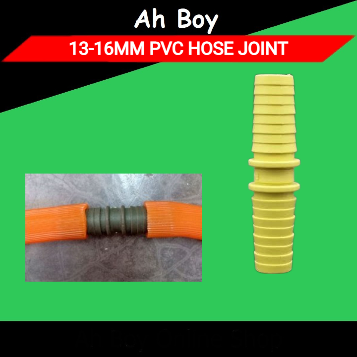 13-16mm PVC Hose Joint Plastic Garden Hose Joint Penyambung Paip Getah ...