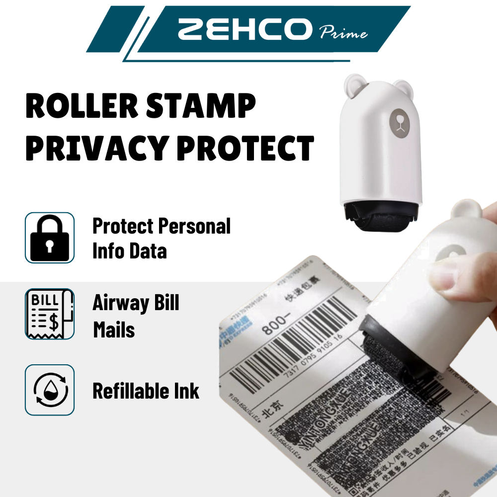 FaSoLa Security Roller Stamp Cover Parcel Mail Label Privacy Protect ...
