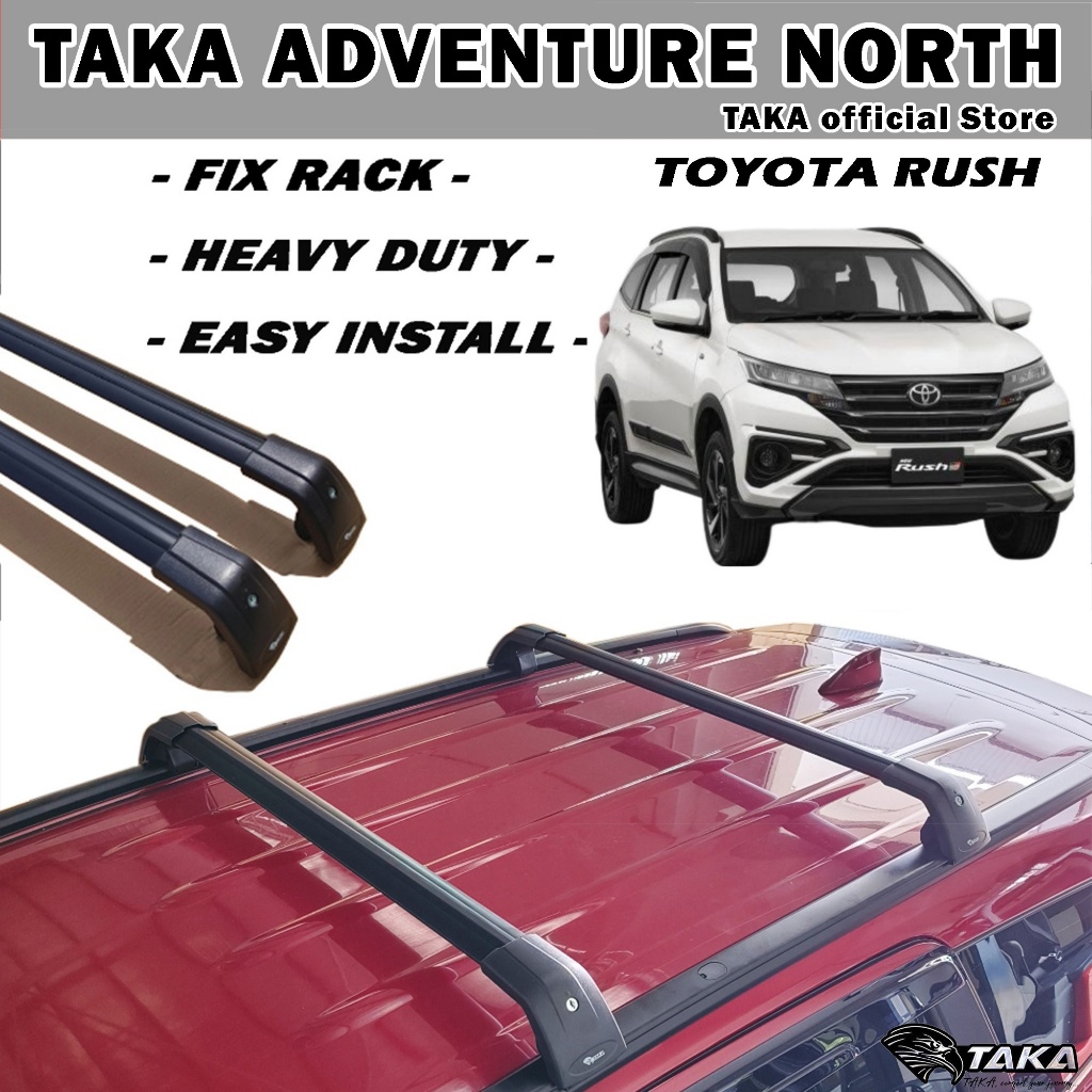 TAKA TOYOTA RUSH Roof Rack (TK-306) For Roofbox / Square Rack / Car Top ...