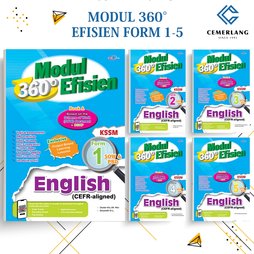 MODUL 360 EFISIEN (2023) ENGLISH FORM 1-5 (2 IN 1) | Shopee Philippines