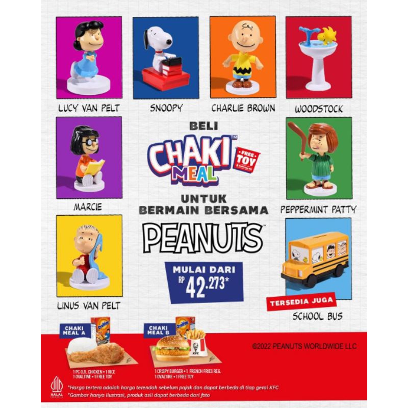 2022 Overseas KFC Chaki Meal Toys Peanuts Snoopy | Shopee Philippines