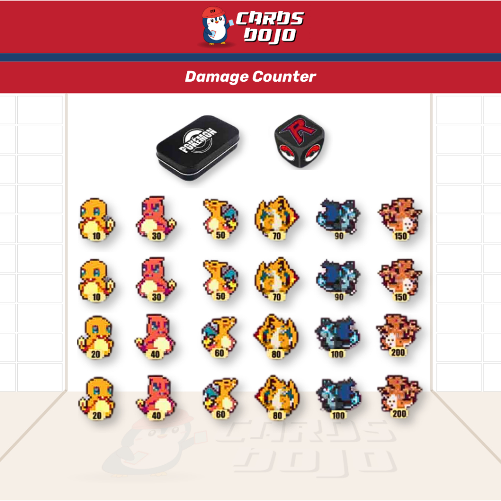 Acrylic Damage Counter Charizard Series for Pokemon TCG - with Random ...