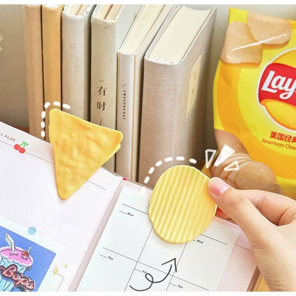 Creative Potato Chips Shape Sealing Clip Cute Paper File Storage Clip ...