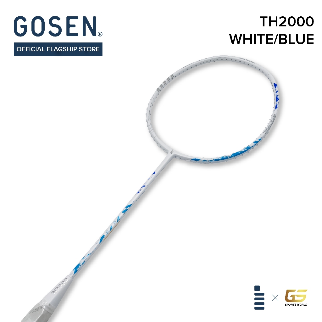 GOSEN Badminton Rackets TH2000 - 4U/G5 (Max 30 lbs) - Light Head-Heavy [For Smash] (Unstrung ...