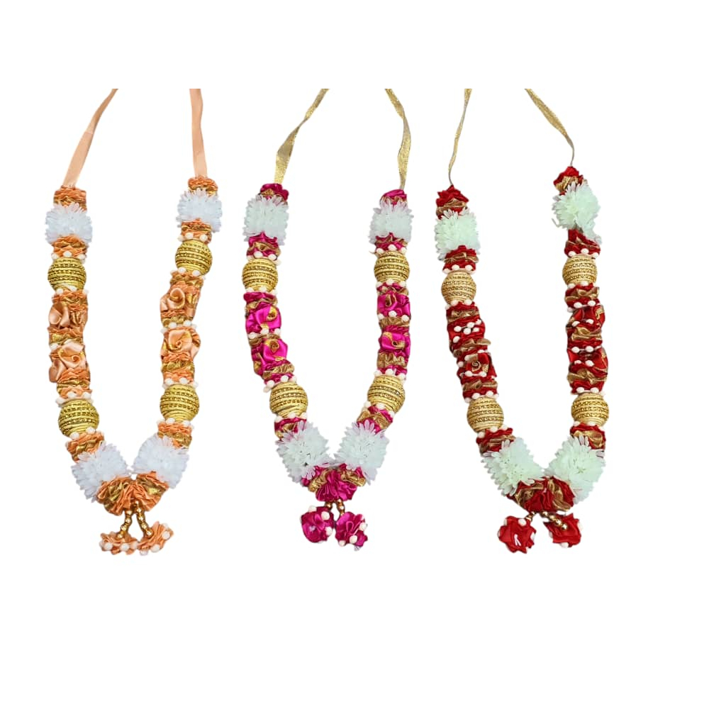 Artificial Fancy Beautiful Satin Garland/Mala for God Idols/Photo ...