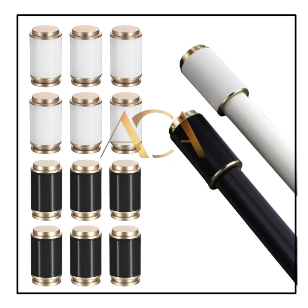 Curtain Rod End Cap White And Black | Shopee Philippines