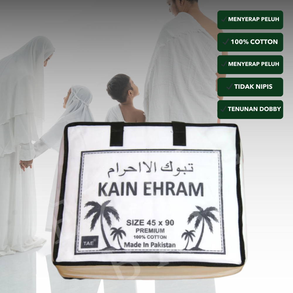 Tae Kain Ehram Adult - Hajj And Umrah Adults And Boys 100% Cotton Dobby ...