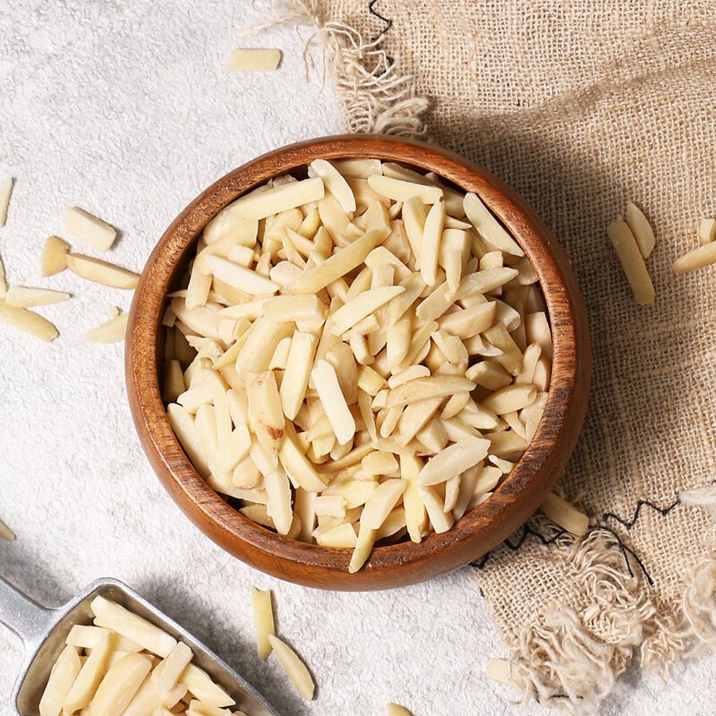 Almond STRIP ALMOND SLIVERED ALMOND (Long ALMOND) 1KG/500GM/250GM/100GM ...