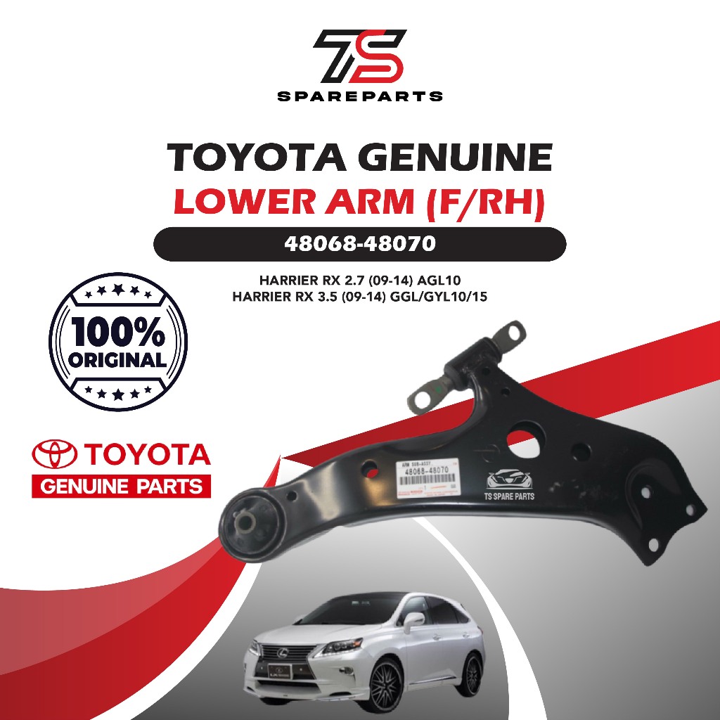 Toyota Lower Arm (F/RH) 48068-48070 Harrier RX AGH/GGH30 GGL10/15/25 ...