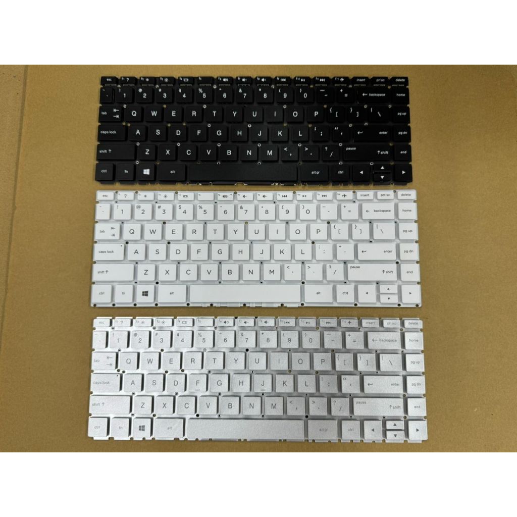 HP Pavilion 14-BS Keyboard (US Version) BLACK/WHITE/SILVER WITHOUT ...