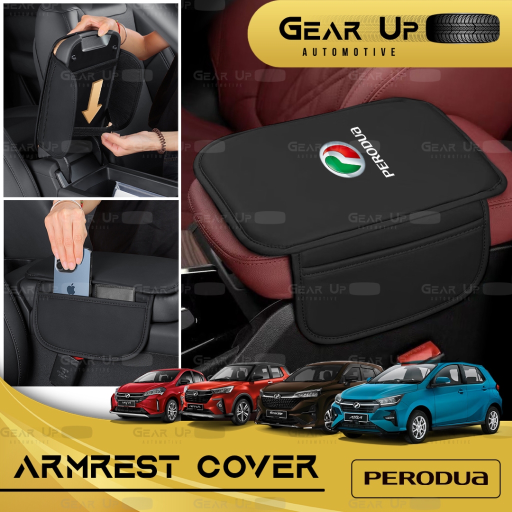 PERODUA Armrest Cover Bezza Myvi Axia Aruz Viva Accessories Accessori ...