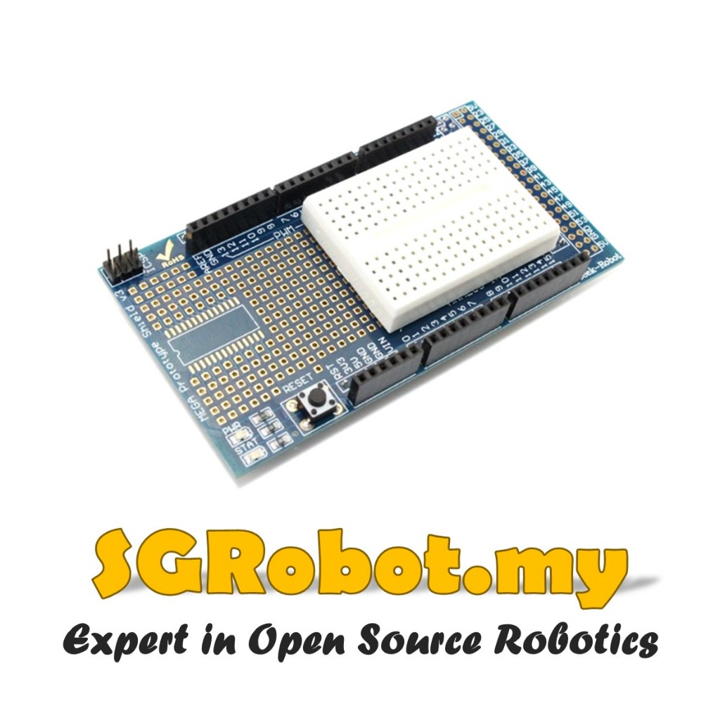 Prototype Shield V3.0 For Arduino Mega with Mini Breadboard | Shopee ...
