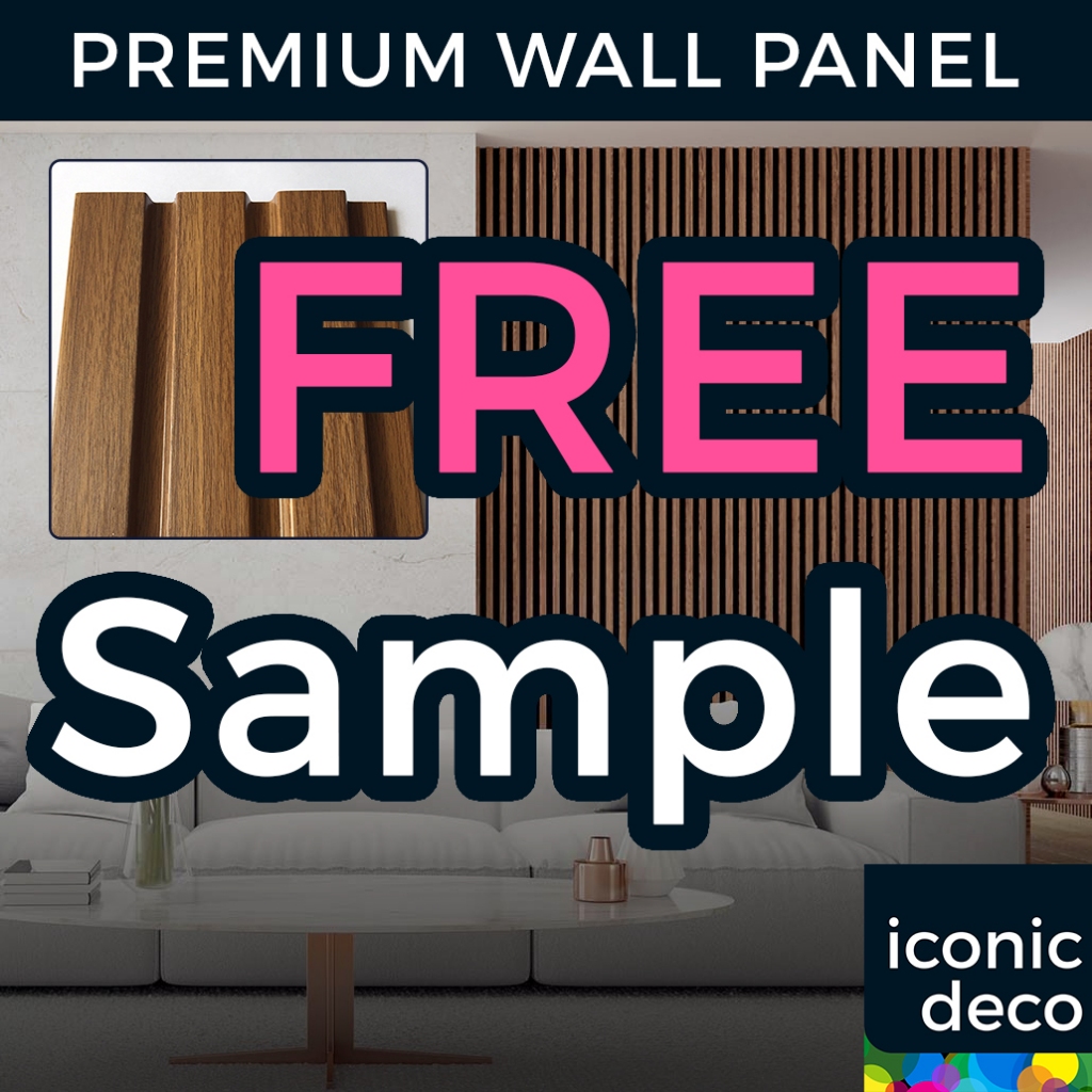 FREE SAMPLE - Fluted Wall Panel PVC Wall Panel Premium WPC Wood Panel ...