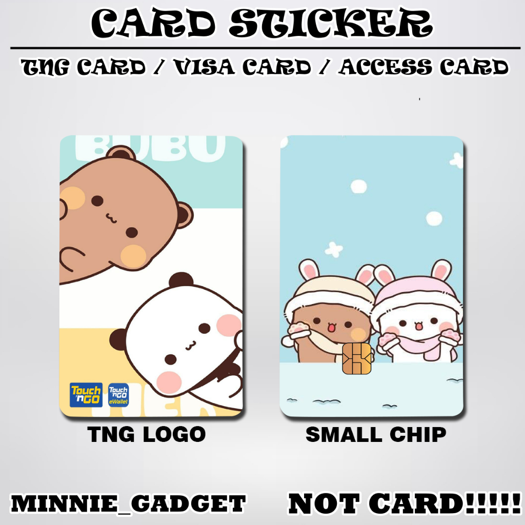 [ BUBU DUDU ] Touch n Go Card Sticker Cover TNG / MASTER / VISA ...