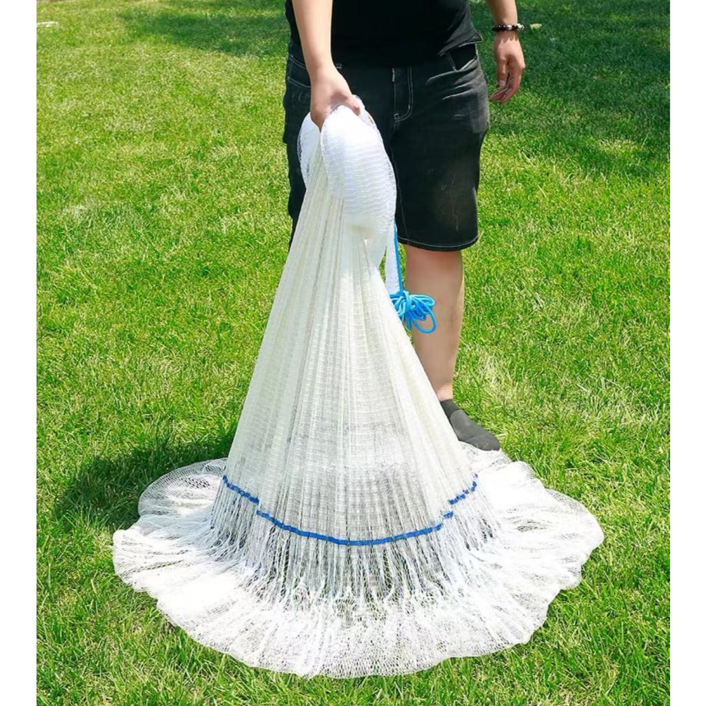 Chain Korea Style Bottom Pocket Cast Net Casting Fish Nets-Mesh 1cm ...