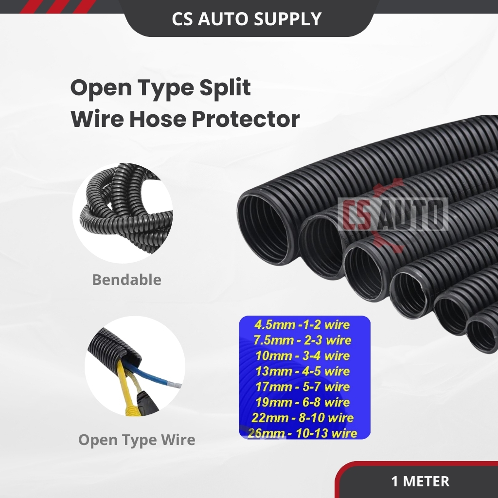 1meter x Wire Hose Cable Open Flexible Protect Hose Protector Wire ...