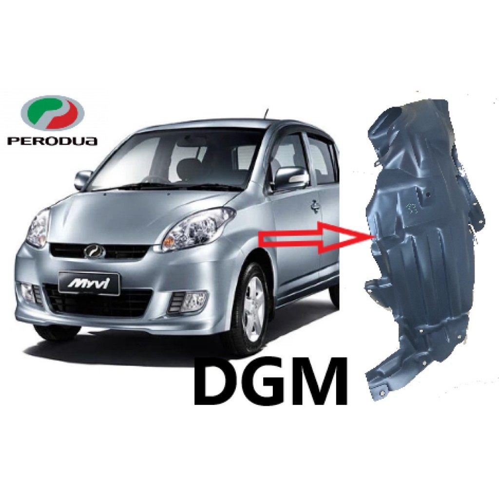 PERODUA MYVI 2008-2011Y FRONT FENDER INNER COVER / DAUN PISANG | Shopee ...