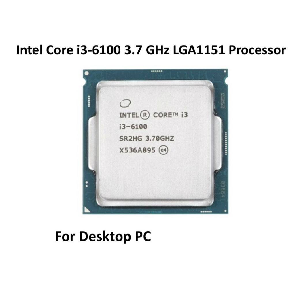 Used Intel Core i3-6100 3.7 GHz LGA1151 Desktop Processor | Shopee ...