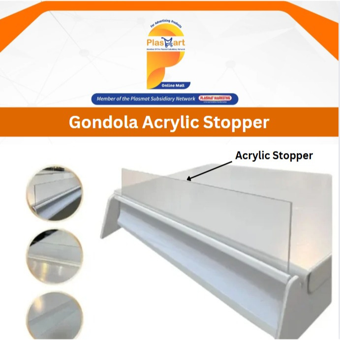 2mm Acrylic Transparent Clear Stopper for Gondola Rack H 40mm | Shopee ...