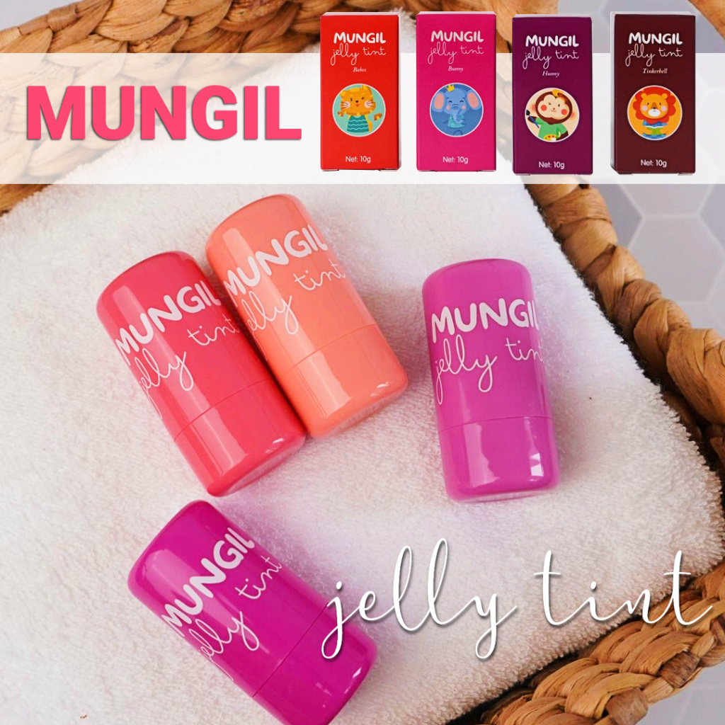 Mungil Jelly Tint Jellytint Liptint & Blusher Stick Lips Cheek Lipgloss ...