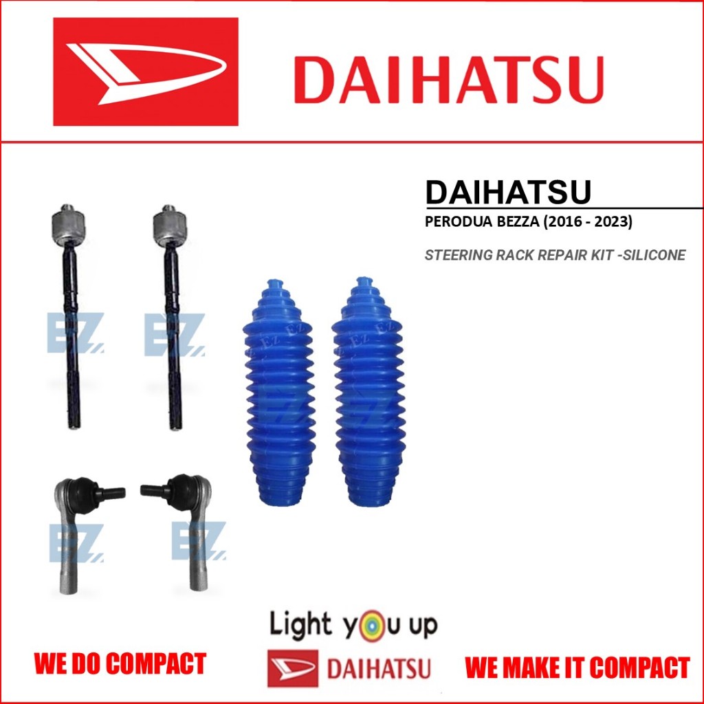 [6 IN 1]- STEERING RACK REPAIR KIT TIE ROD END RACK END STEERING COVER ...