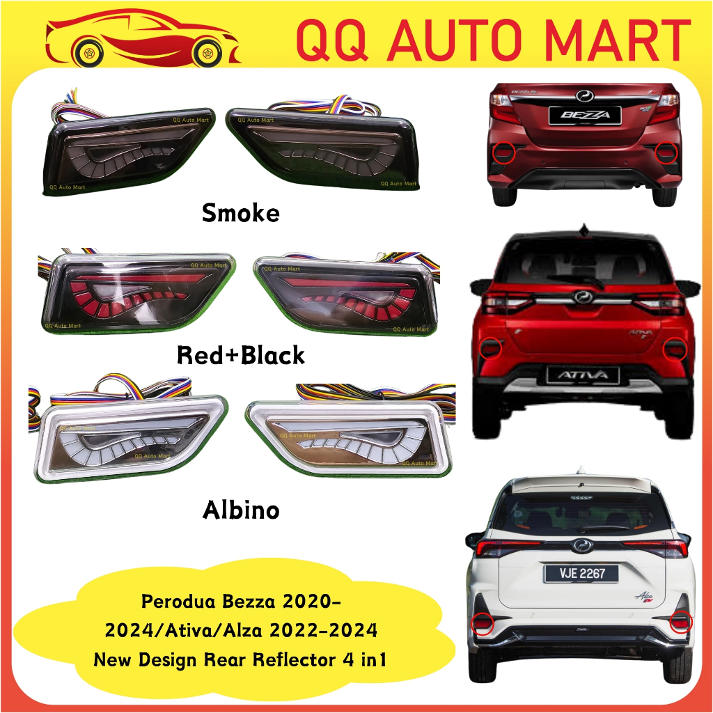 DTK Demon Eye Deisgn Perodua Bezza 2020-2024/Ativa/Alza 2022-2024 New Design Rear Reflector 4 ...