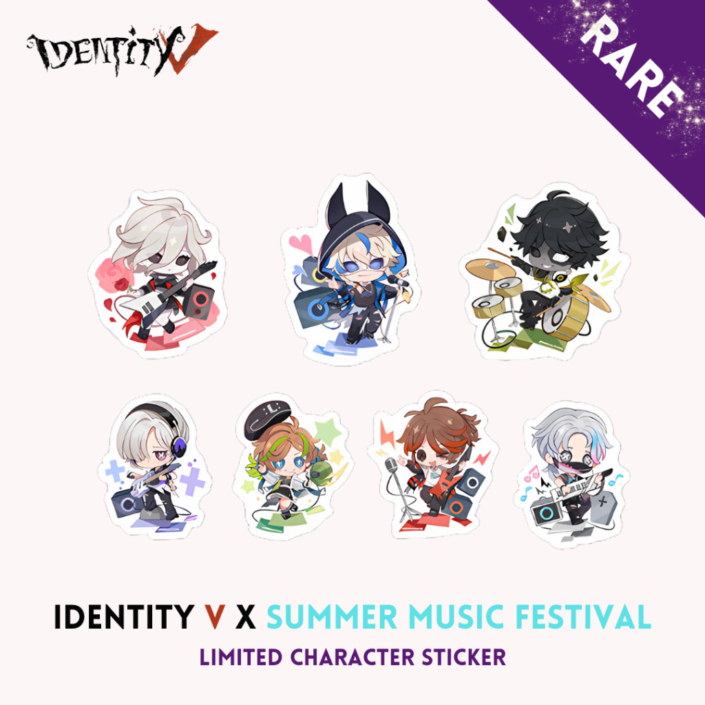 IDENTITY V X C104 Summer Music Festival Character Sticker | Shopee ...