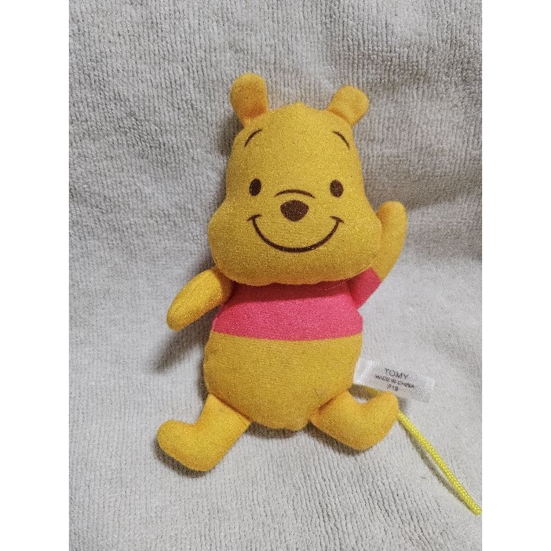 Authentic Takara Tomy Disney Winnie the Pooh Rattle Plush Soft Toy ...