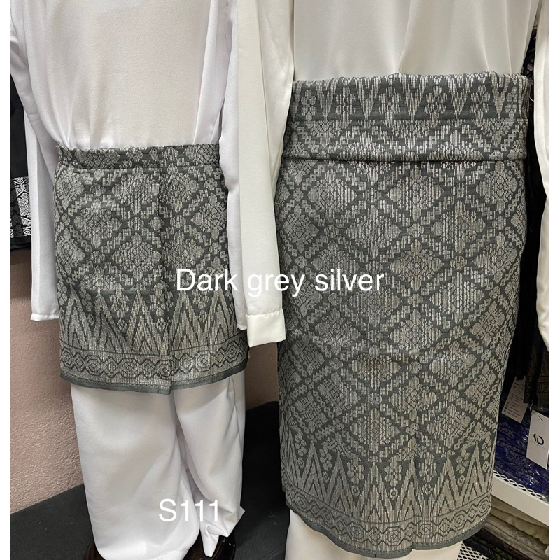 2025 SAMPIN SONGKET SET SEDONDON BUDAK EXCLUSIVE GREY SILVER DAN SAMPIN ...