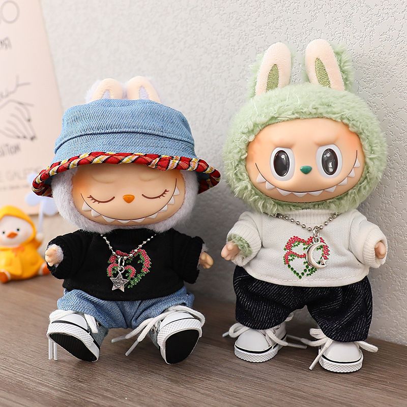 A0201 - (Shoes Only) For Labubu 17cm Cotton Doll shoes Toys Accessories ...