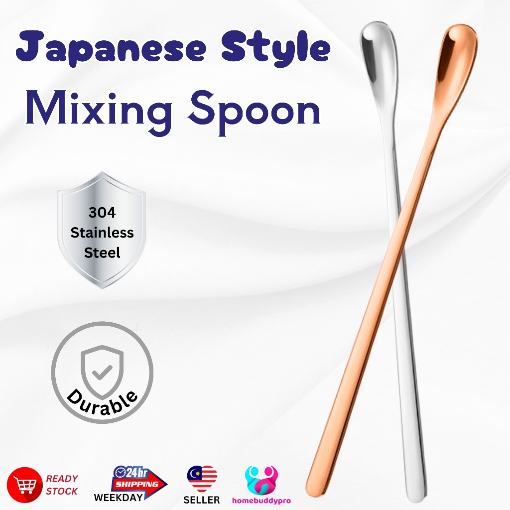 304 Stainless Steel Spoon Stirrer Long Spoon Stirrer Japanese Stirring ...