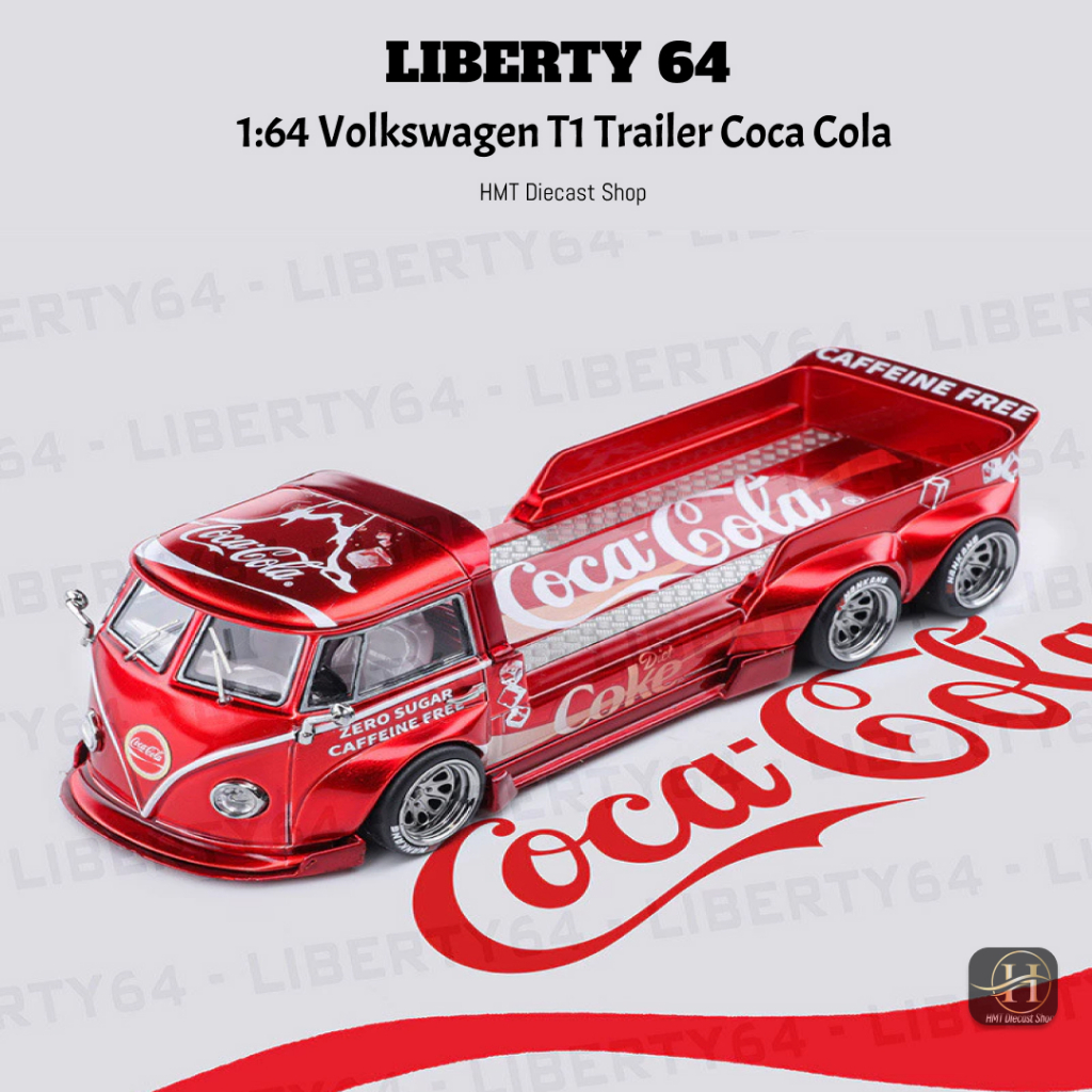LIBERTY64 1/64 Volkswagen T1 Trailer Coca Cola | Shopee Philippines