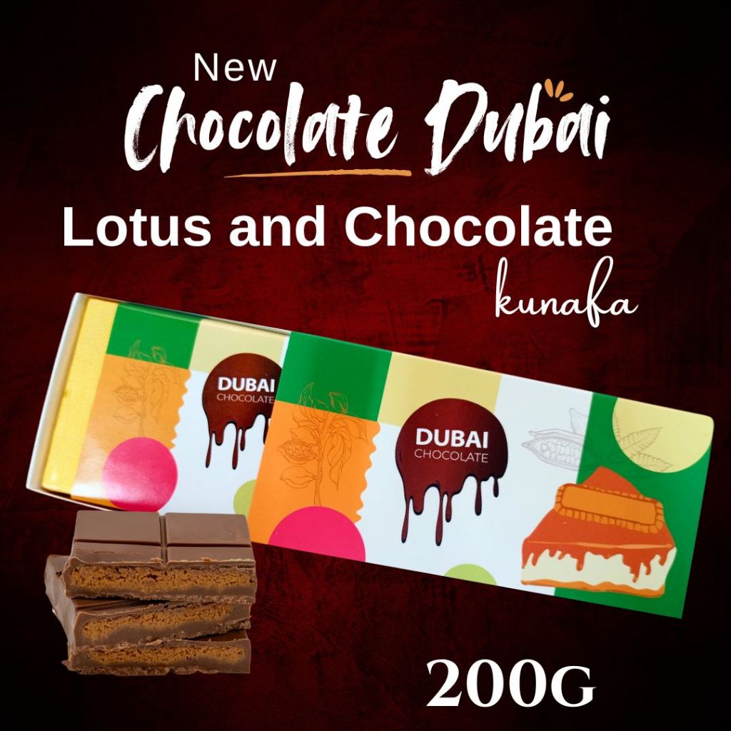 Halal Lotus Chocolate Kunafa 200g Product, Viral Dessert Trending Now ...
